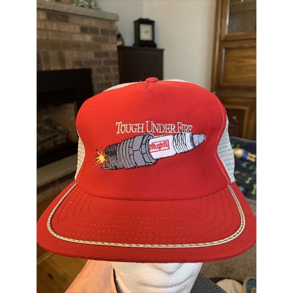 Horizon | Accessories | Vtg 8s Mighty Spark Plugs Foam Trucker Snapback ...